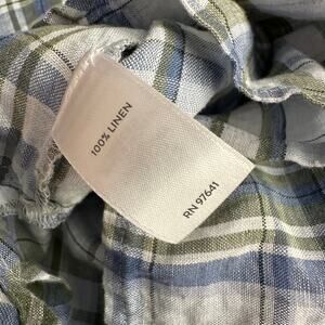 J. Jill | Tops | J Jill Womens Plaid Top Size L Love Linen Coastal ...